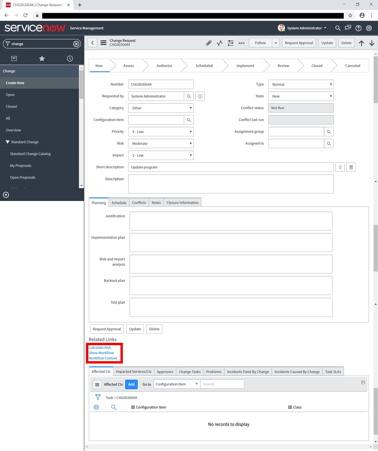 Solved: How to hide or unhide links under the Related Link... - ServiceNow Community